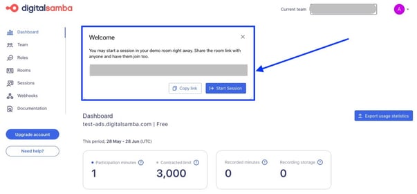 How to Configure Your Team Settings with the Digital Samba Developer API